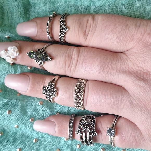 Jewelry | Antique Sliver Ring Set | Poshmark